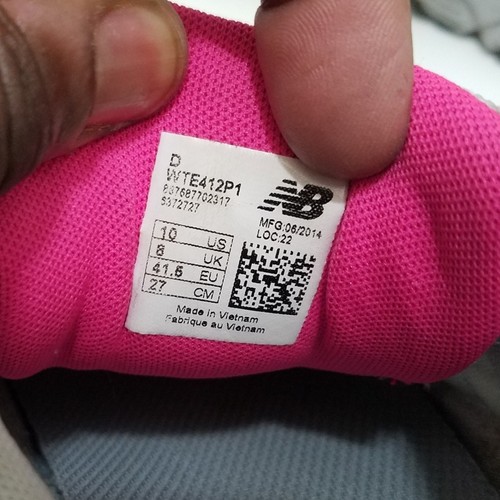 New Balance 412 Gray/Pink Trail Running Sneakers Women's Size 8 | eBay