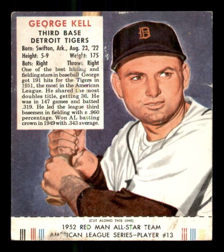 1952 Red Man AL w Tab #13 George Kell VG J2738512 | eBay