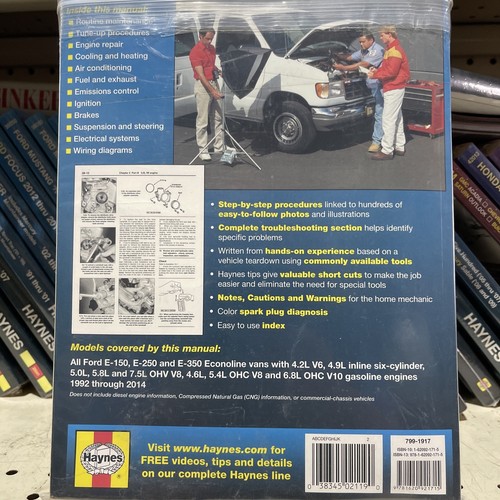1992-2014 Ford E150 E250 E350 Haynes Repair Service Workshop Shop Manual 36094 | eBay