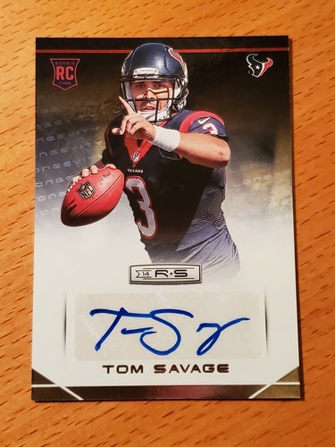 2014 Rookies & Stars Auto Longevity #193 Tom Savage Pitt Texans QB | eBay