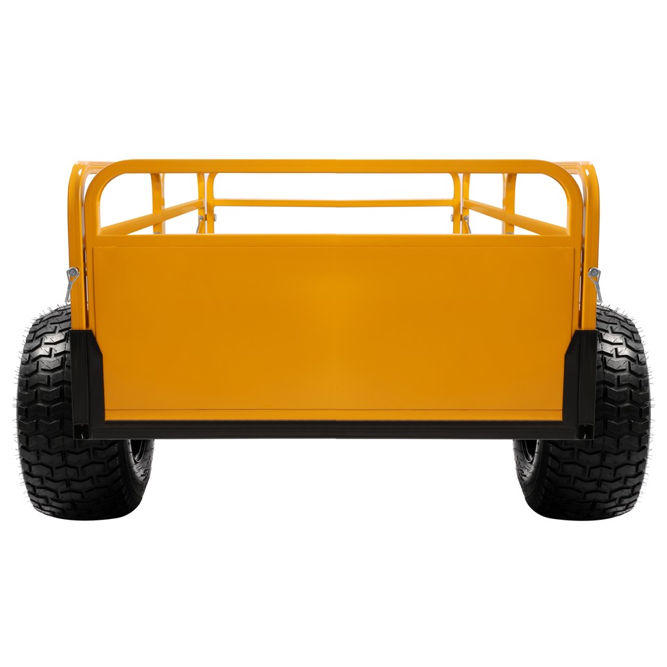 For ATV Utility Cart Cargo Trailer Tow Behind Dump Cart 1600 lbs Garden ...