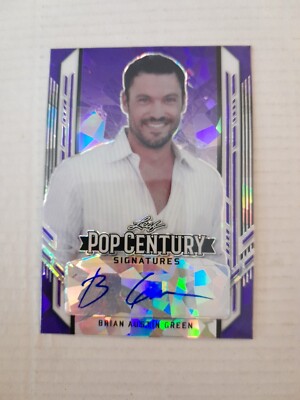 Brian Austin Green /15 Purple Ice Autograph Card 2021 Leaf Pop Century ...