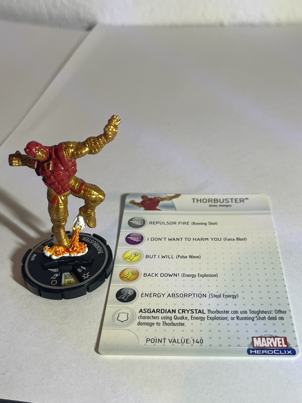 Heroclix Hammer of Thor set Thorbuster #099 Chase figure w/card! | eBay