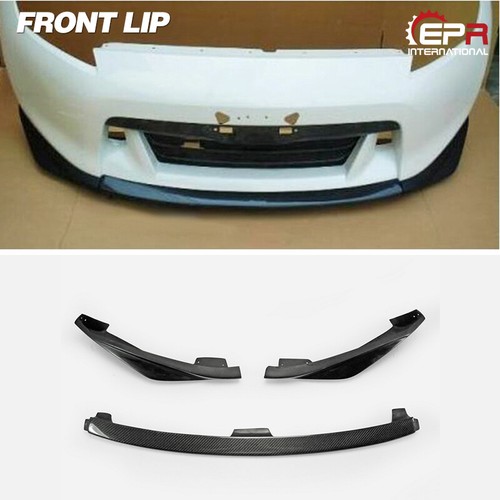 For Nissan 370Z Z34 09-12 Zenki JDM Front Bumper Lip Carbon Fiber+FRP ...