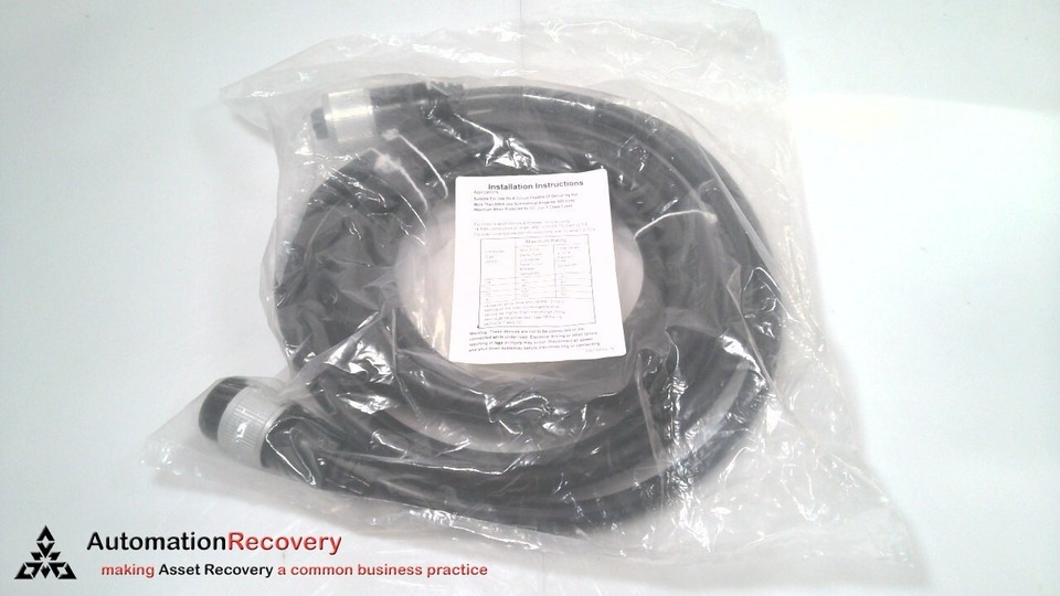 TURCK GSDA GKDA 44-5M, POWERAST DOUBLE-ENDED CORDSET, UX00032, NEW ...