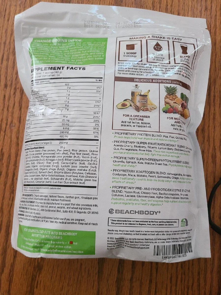 Shakeology Ingredients