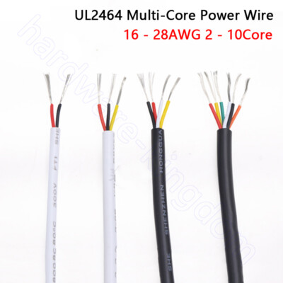 UL2464 Power Wire 16 - 28 AWG Signal Control Cable 2/3/4/5/6/7/8/9/10 ...