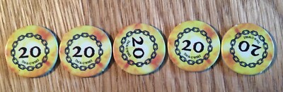 Parker Cluedo Harry Potter Edition (2008) FIVE 20 House Point Tokens | eBay