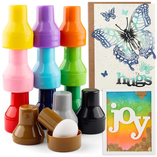 Paper Pouncers Inking Sponge Ink Applicator with Storage Cases DIY ...