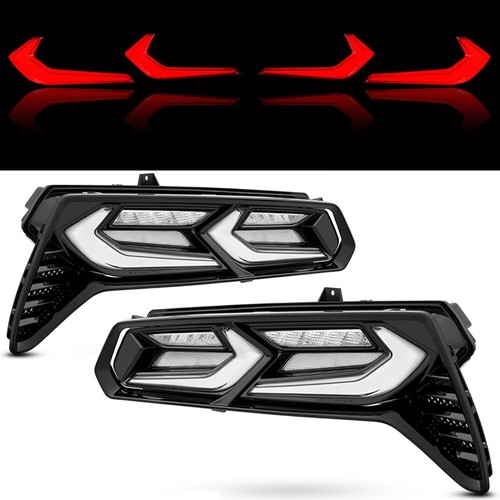 For 2014-2019 Chevy Corvette C7 LED Tail Lights W/ Sequential Turn ...