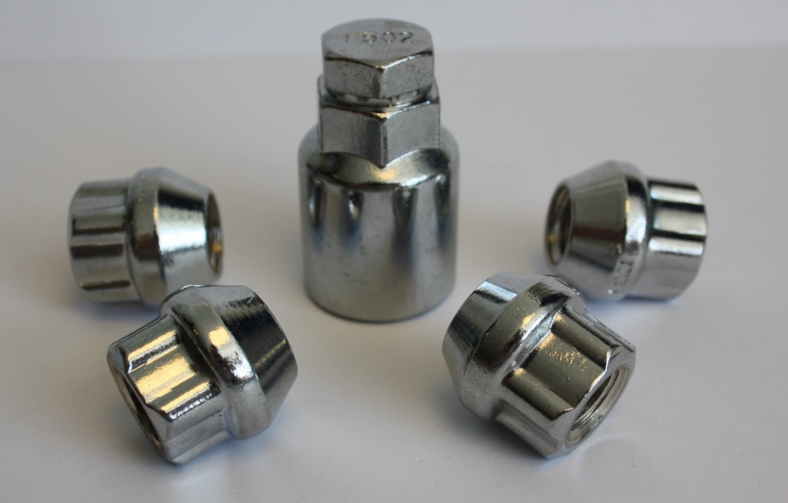 M12 X 1.5 OPEN END LOCKING ALLOY WHEEL LOCK NUTS FIT HYUNDAI TRAJET ...