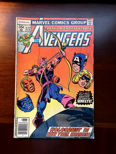 Avengers #172 Holocaust in New York Harbor Sal Buscema Marvel 1978 As ...