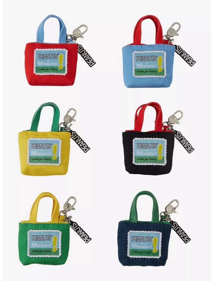 Peanuts X Whatever! Makes you happy Mystery Mini Tote Bag Charms | eBay