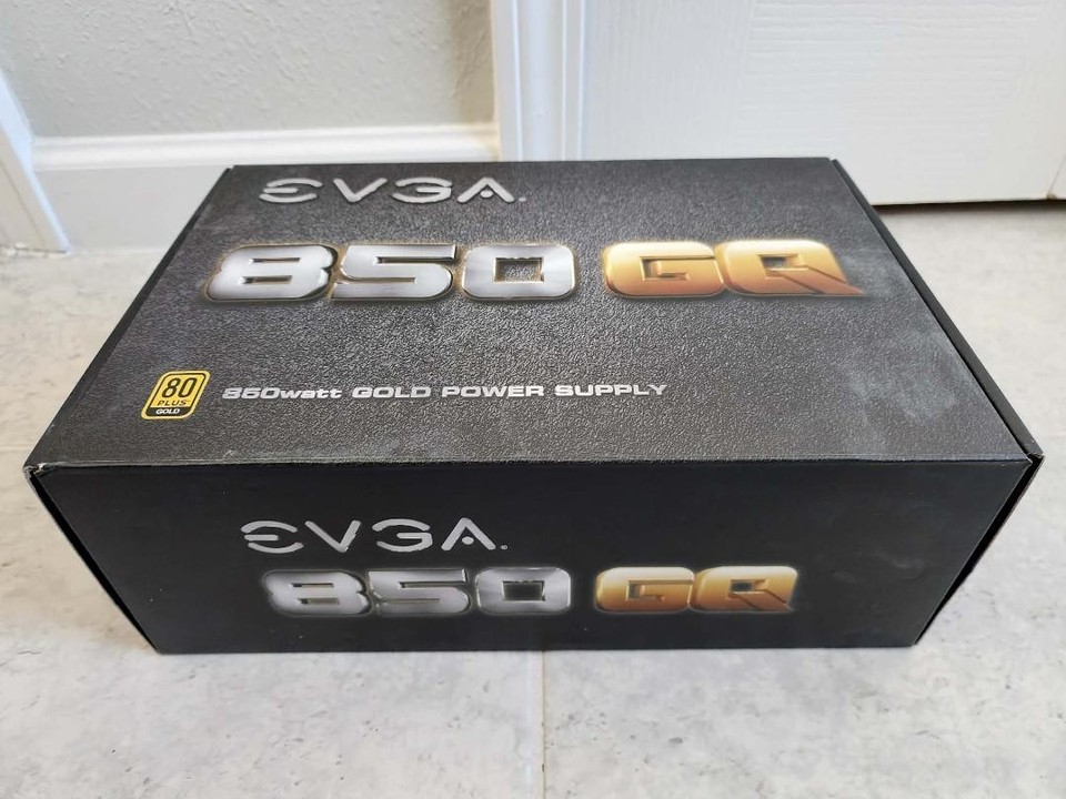 EVGA 850 CQ 80+Gold 850W semi modular power supply with original box | eBay