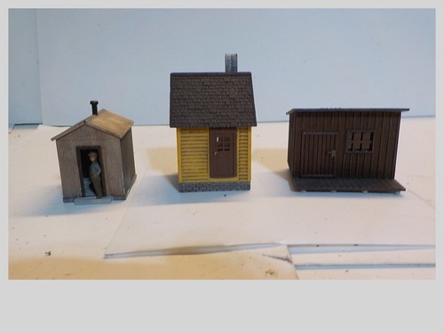 Ho Scale Lot Of 3 Built Small Trackside Buildings | eBay
