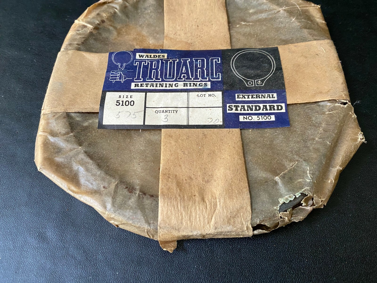 3 Vtg Waldes Truarc 5100 Retaining Rings in Original Packing no. 5100 ...