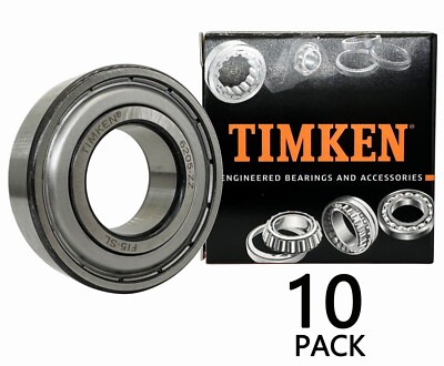 （Qty.10) TIMKEN 6205-ZZ 25X52X15MM Double Metal Seal Bearings 6205ZZ | eBay