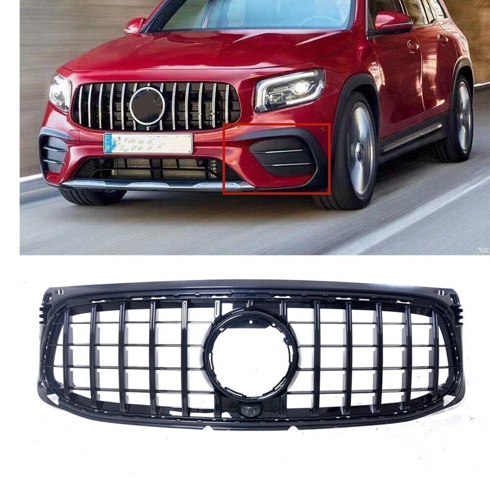 Black GT Style Front Bumper Grille For Benz X247 GLB-Class 2020 Deluxe ...