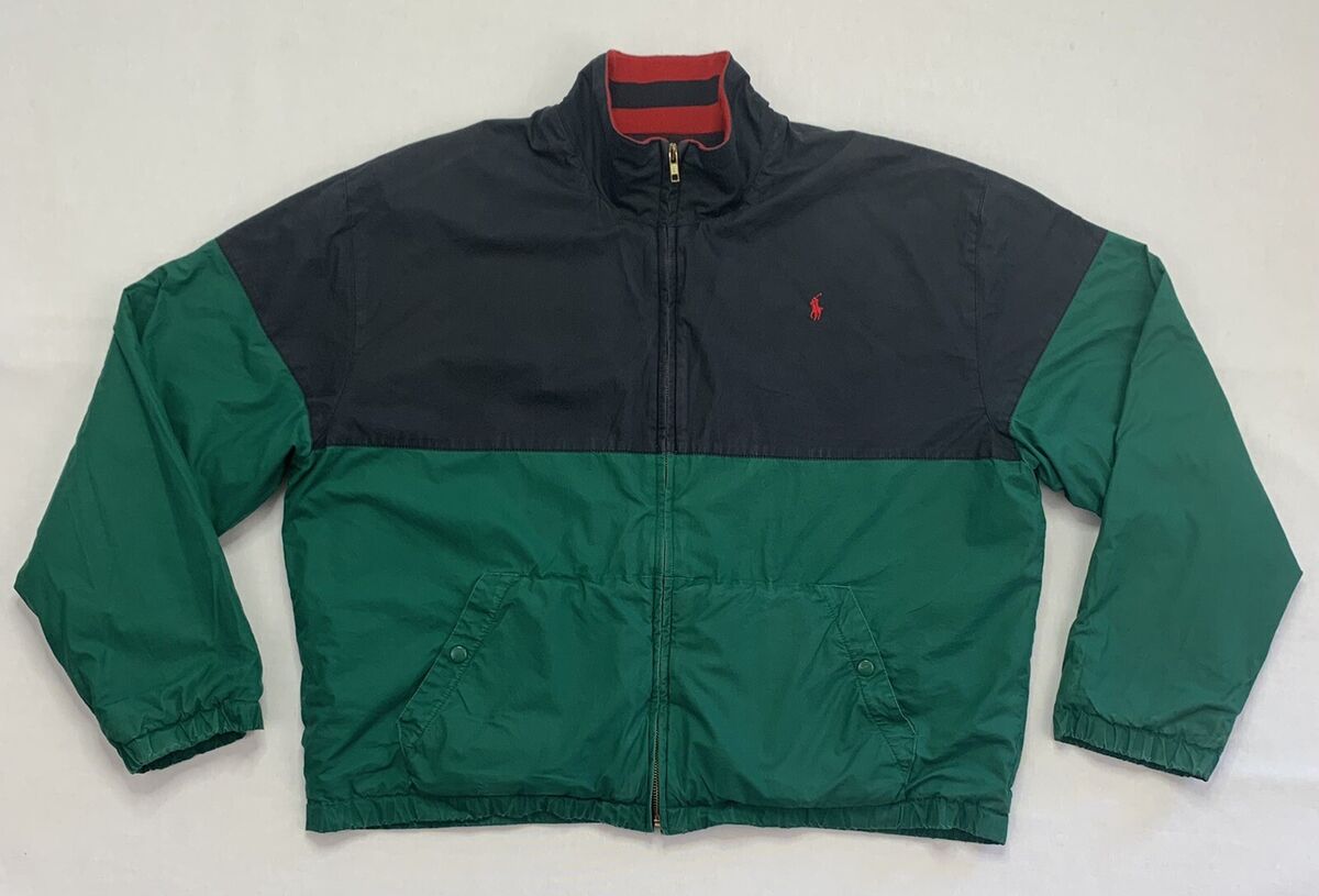 Vintage Polo Ralph Lauren Men's Large L Colorblock Fleece Vintage Polo Ralph Lauren Men's Large L Colorblock Fleece