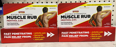 2 PACK Muscle Rub Extra Strength Backache Join pain Relieving Gel | eBay