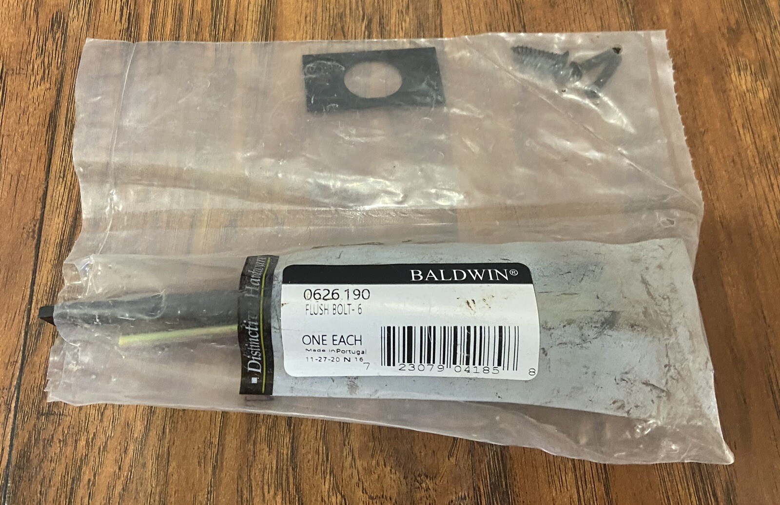 Baldwin 6" Flush Bolt Oil Rubbed Bronze 0626.190 BRAND NEW | eBay