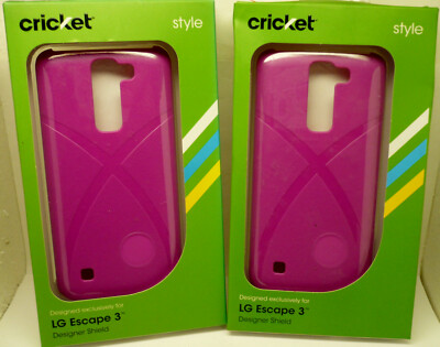 Lot of 2 New in Bx Hard Plastic Cell Phone Cases Designer Shield for LG ...