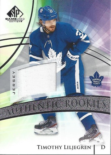 2020-21 SP Game Used Silver #142 Timothy Liljegren Jersey - NM-MT | eBay