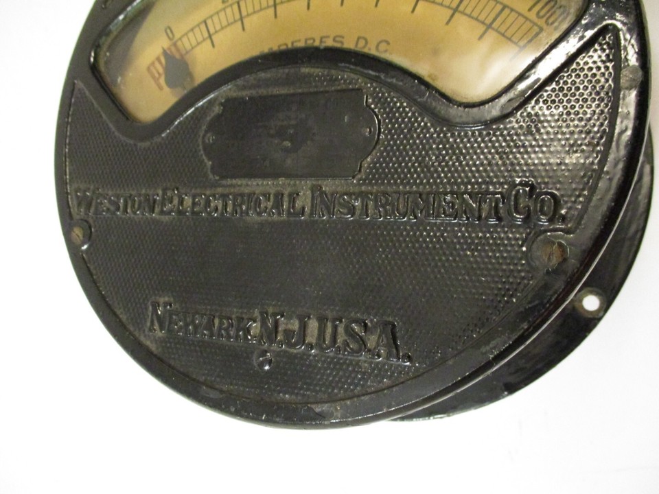 Vintage Antique Weston Electrical Instrument 10000 Amperes DC Analog ...