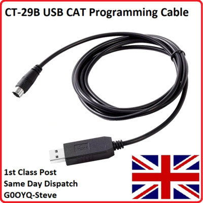 Yaesu CT-29B USB Programming Cable FT-8900 FT-8900E FT-8900R FT-8100 FT ...