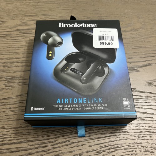 Brookstone AIRTONELINK TRUE WIRELESS EARBUDS Bluetooth SUPERIOR SOUND ...