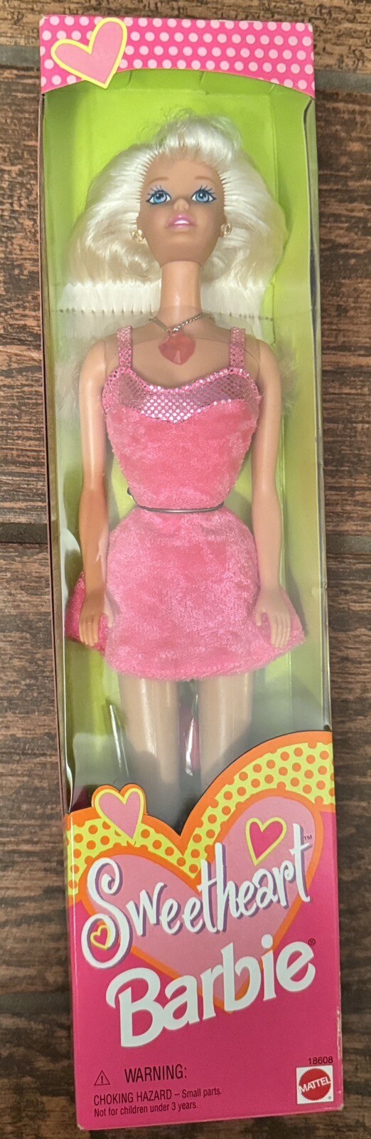 Vintage 1997 Sweetheart Barbie Doll 18608 Mattel Fashion Pink Blonde ...
