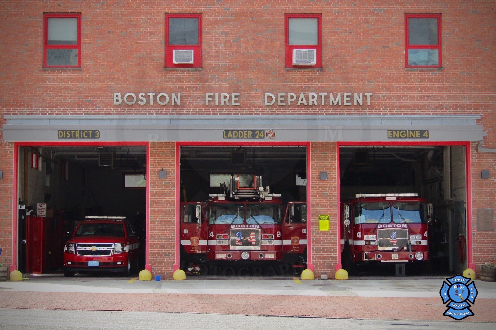 Boston Fire Dept Beacon Hill Firehouse 4x6" Photo Print Firefighter ...