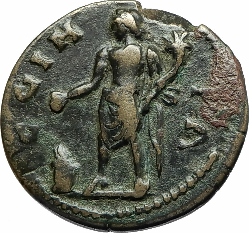 MACRINUS 217AD Parium Parion MYSIA Authentic Ancient Roman Coin GENIUS ...
