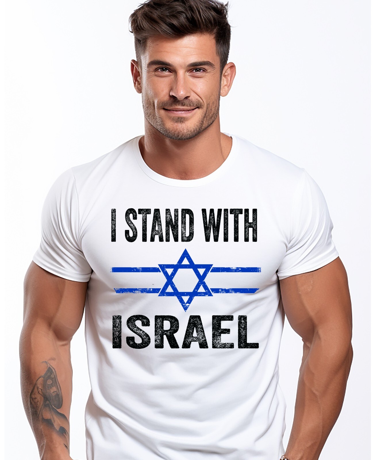 I Stand With Israel T-shirt Patriotic Israel Shirts Israeli IDF T shirt ...
