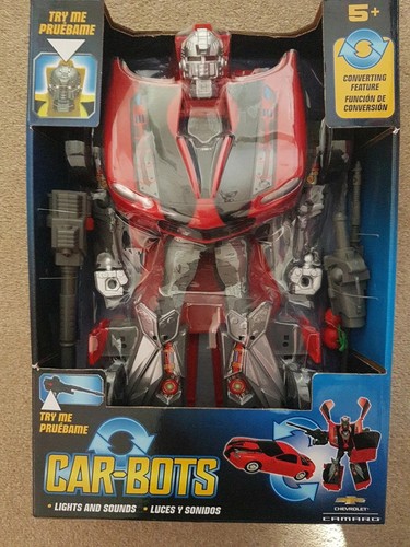 CAR -BOTS Transforming Chevrolet Camaro Robot Car with Lights & Sounds ...