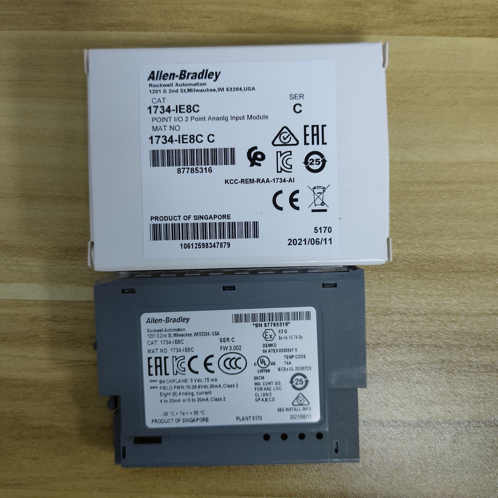 New Factory Sealed AB 1734-IE8C POINT I/O 8 Point Analog Input Module ...