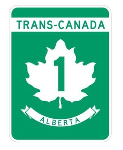 Trans Canada Alberta Highway 1 Sticker R3192 Highway Sign | eBay