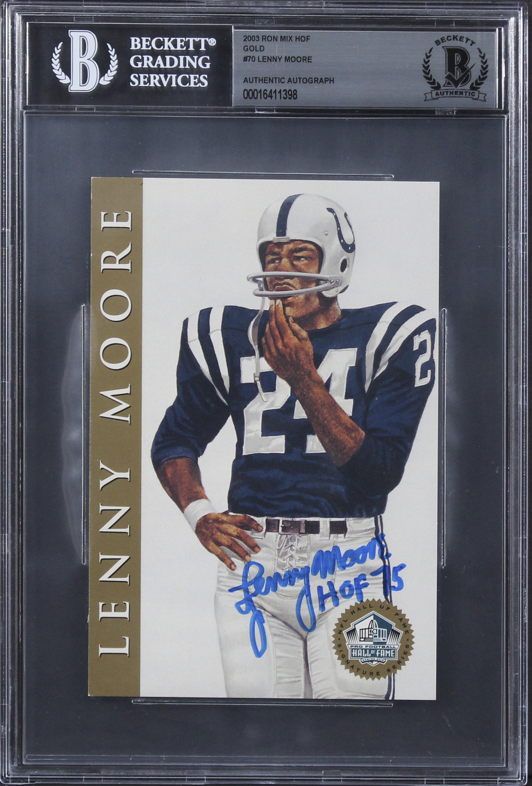 Lenny Moore Autographed Memorabilia | Signed Photo, Jersey ...