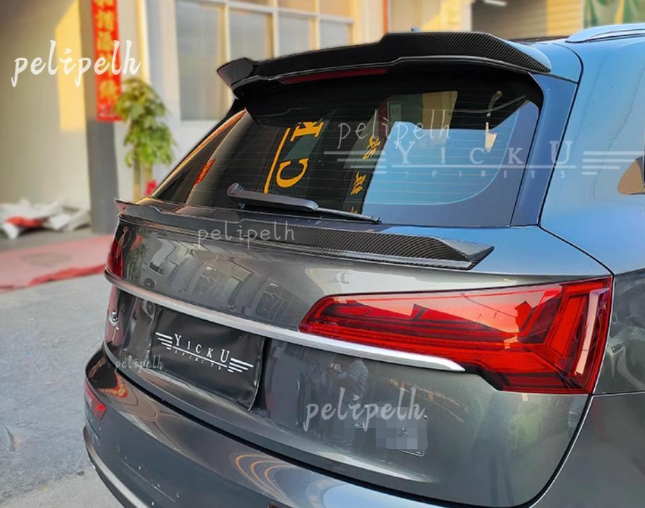For Audi Q5 SQ5 2018-2024 Real Carbon Center Rear Spoiler Tail Trunk ...