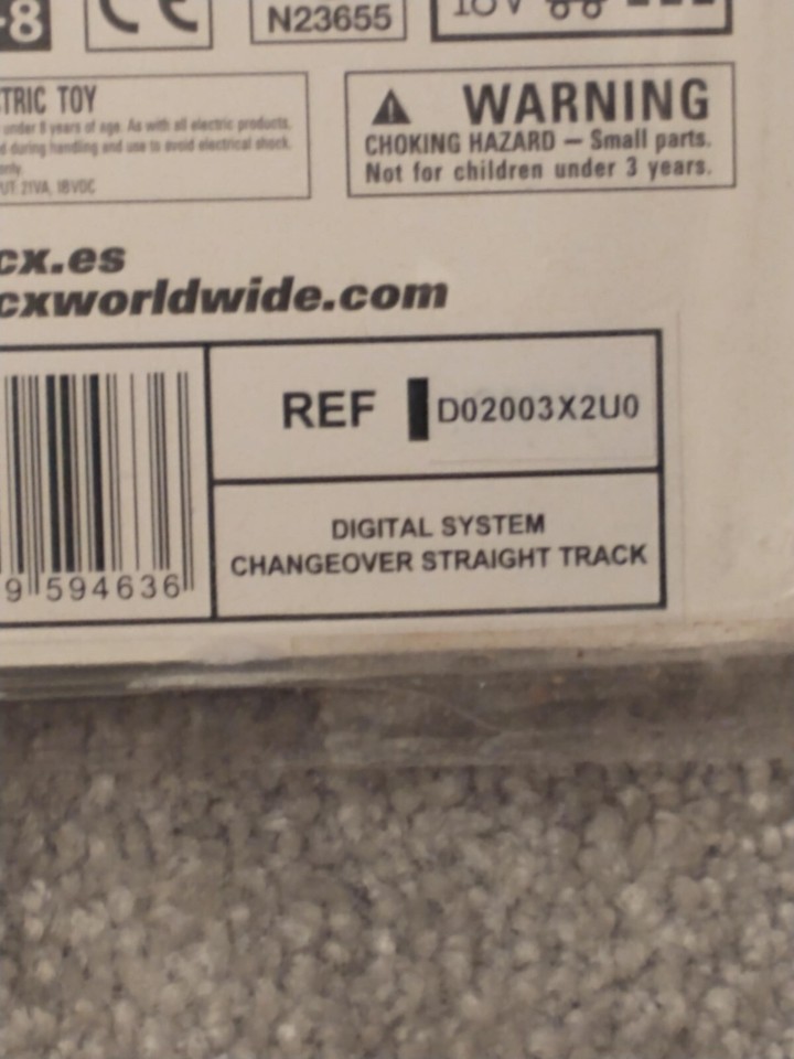 SCX WOS Digital 360mm Lane Change Crossover Slot Car Track 1/32 ...