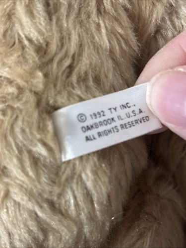 1st Generation TY Beanie Baby TY Attic Treasures Ist Gen Tyler B&W Tush ...