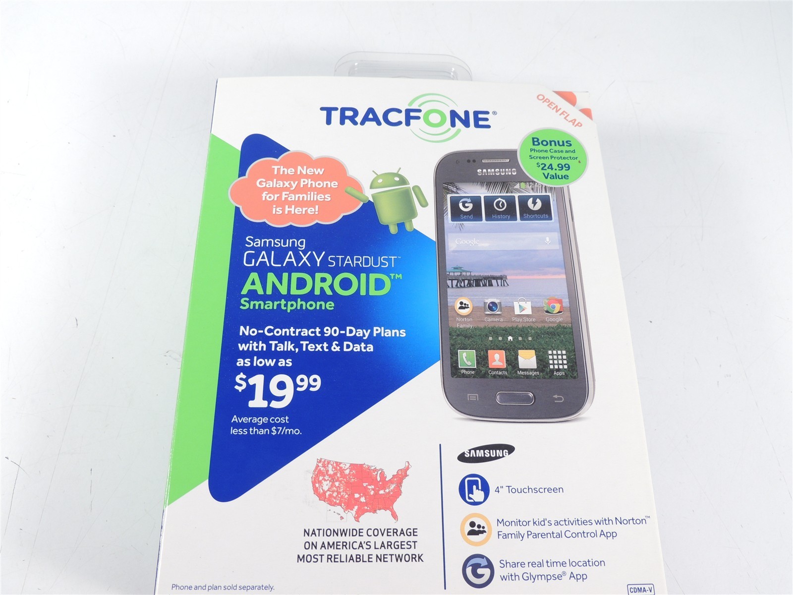 Tracfone Prepaid Phone Samsung Galaxy Android 4.3 Stardust 4" 3G TFSAS766CP New | eBay