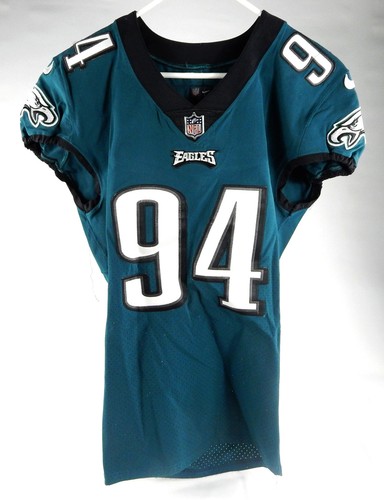 2021 Philadelphia Eagles Josh Sweat #94 Game Used Green Jersey 42 ...