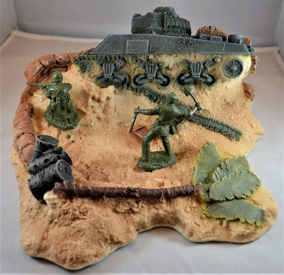 TSSD Destroyed WWII Sherman Tank Defensive Position Painted TSSD-DS | eBay