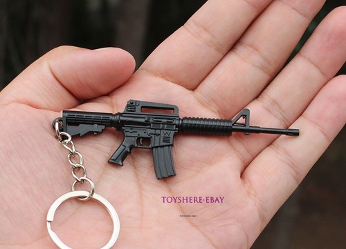 mini gun M4A1 carbine metal keychain toy gift 9cm 1/10 | eBay