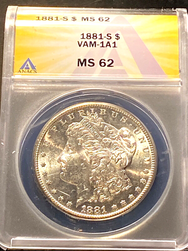 #AE83 Morgan Silver Dollar,1881 S Seldom Seen Vam 1A1 | eBay