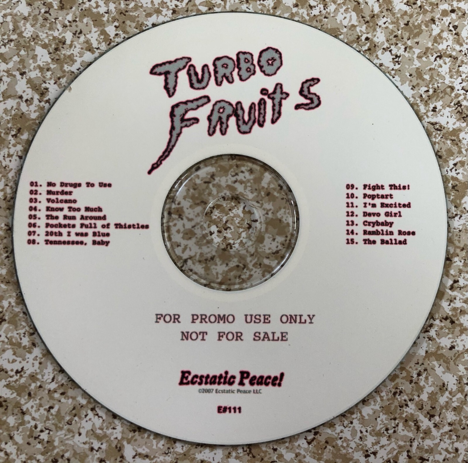 Turbo Fruits Self Titled s/t Promo Promotional Advance CD Ecstatic ...