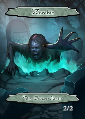 MTG Zombie token custom 2/2 | eBay