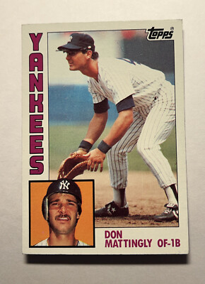 1984 Topps #8 Don Mattingly Rookie Card RC NEW YORK YANKEES HOF | eBay