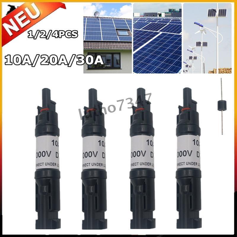 1/2/4X Solar PV Solardiodenstecker Solardiode Stecker Diode Solarmodul ...